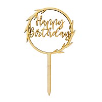 Small CakeTopper - Happy Birthday | Tortenbild-Druckerei